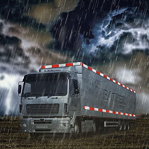 UTSAUTO DOT-C2 Reflective Tape 2 inches x 30ft Reflective Safety Tape Waterproof Warning Sticker Trailer Red & White Reflective Strip for Trailer Cars Trucks Outdoor