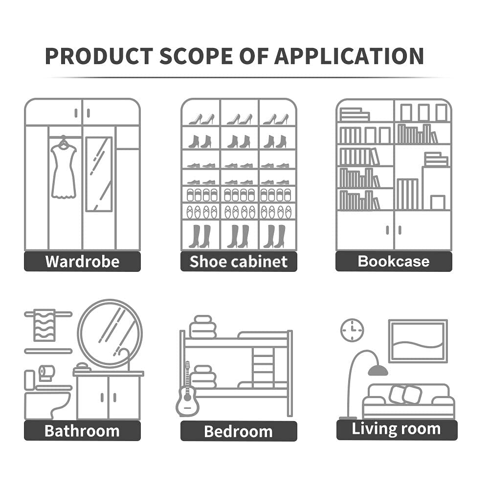 NATRUTH 500mL Moisture Absorber boxes, Closet Dehumidifier, Eradicate Odor,Dehumidifiers and Air Freshener for Closet,Shoes Box, Bathrooms, Kitchen & Study, Boats,RVs (Activated Charcoal, 9 packs)