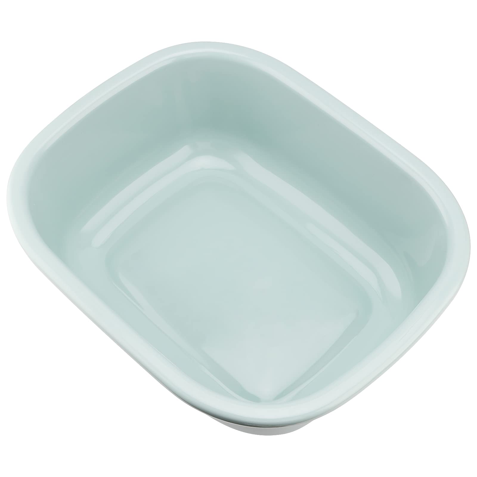 SOUJAP 6 PCS 12 Quart Plastic Wash Basin, 15x12‘’ Stackable Plastic Square Dish Tub, Rectangular Colorful Wash Basins Bins Tubs for Washing Cleaning Camping, 3 Colors