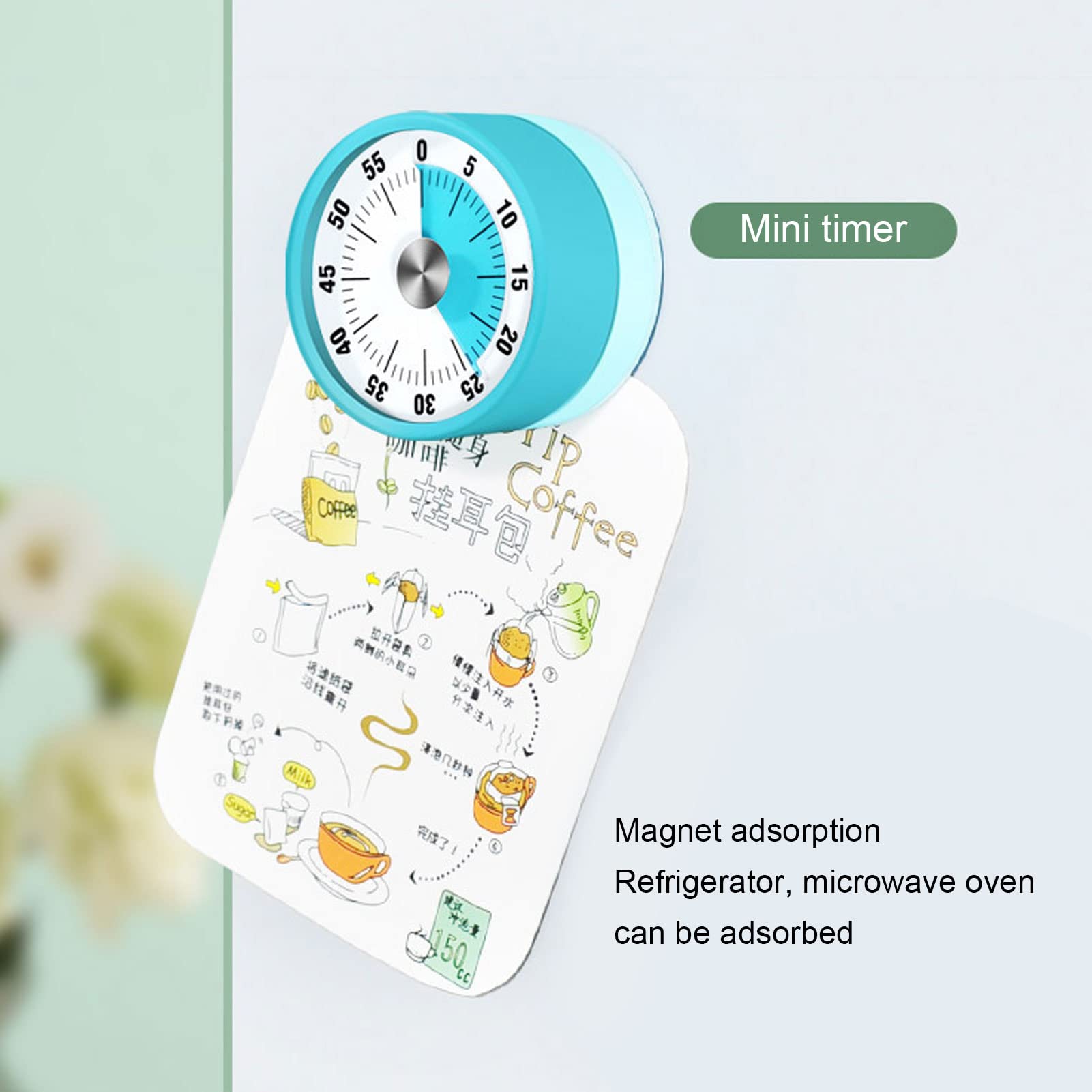 Stainless Steel Visual Timer Stainless Steel Kitchen Cooking Countdown Chef Modern Simple Stainless Steel Visual Timer