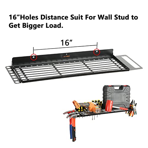 UU-Major Power Tool Organizer for Garage Organization,Drill Holder Wall Mount for Tool Stoarge,Tool Organizers and Garage Storage Shelves for Charging.Heavy Duty With 7 Holdersā¦