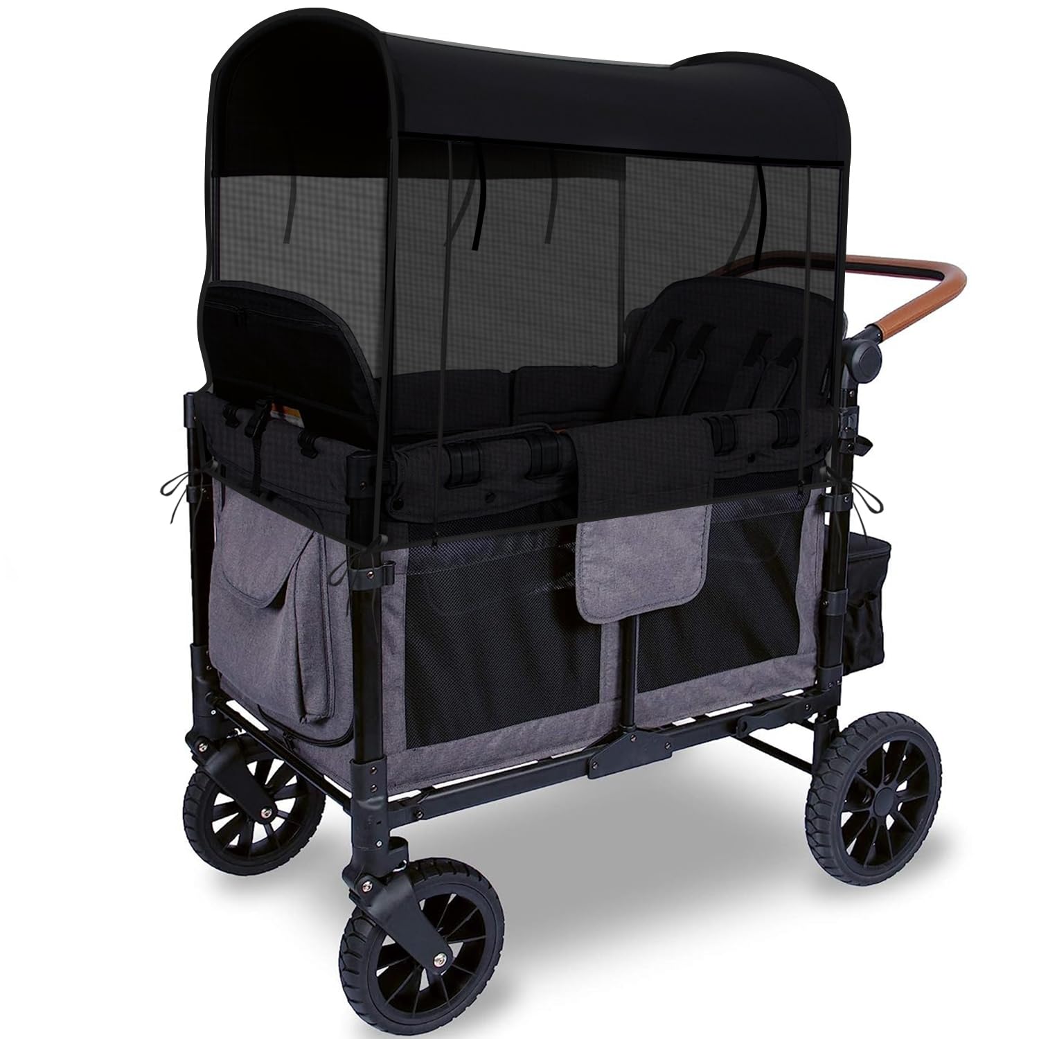 Mosquito Net Cover for WONDERFOLD Wagon W4 Stroller Wagon - Provide Easy Access Zippered Entrance, Easy Installation and Overall Protection