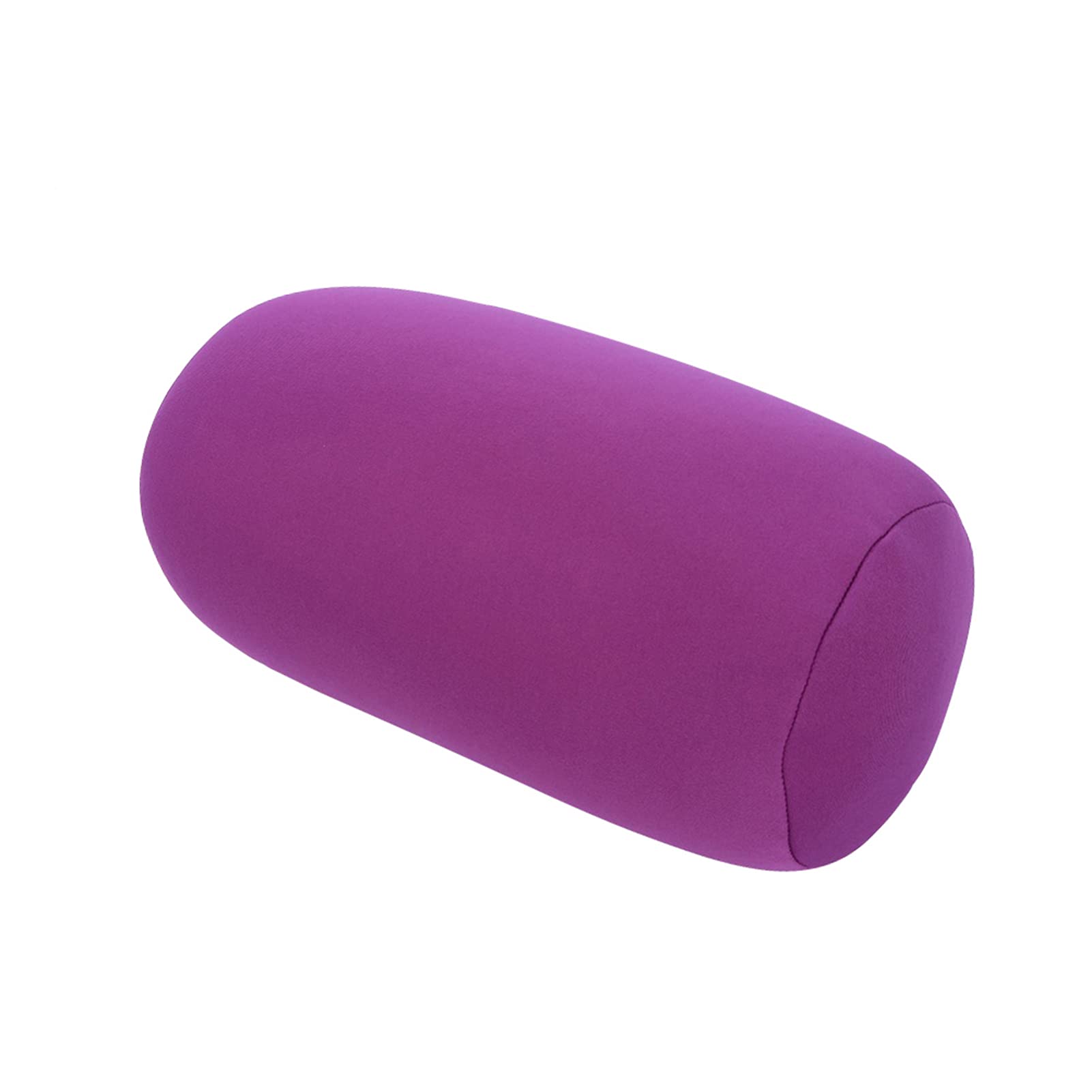 LIULDASHUN Pillow Back Cushion, Pillow Microbead Back Cushion Roll Throw Pillow for Relaxing Head Neck Wrist, Travel Home Sleep Neck Support Comfortable Car Home Office (Purple)