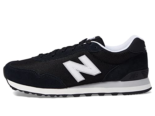 New Balance Women's 515 V3 Sneaker, Black/White 3, 6 Wide