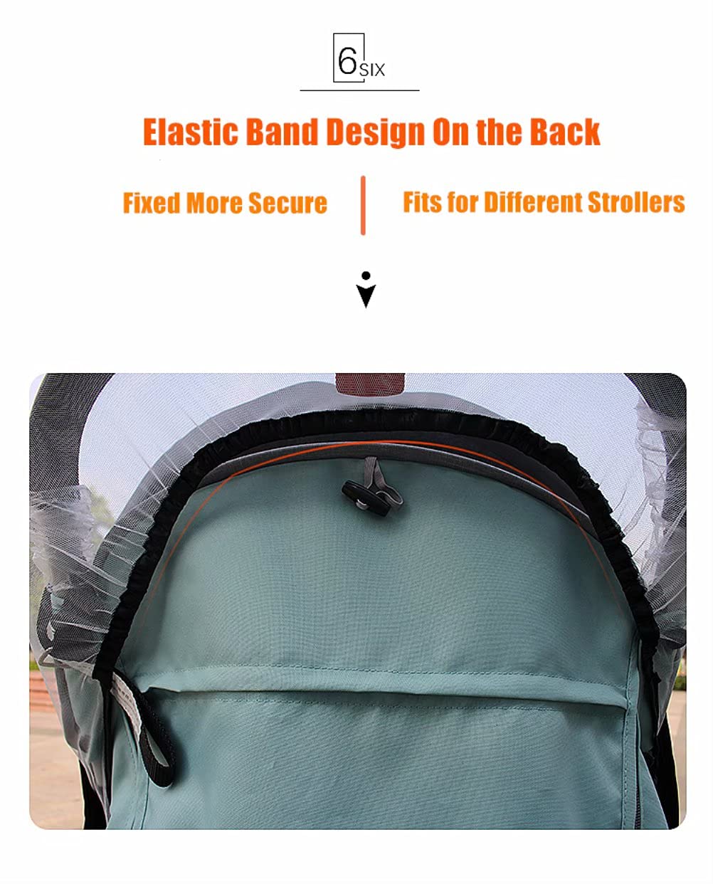 Mosquito Sunshade Net for Stroller 2in1 Perfect Bug Universal Cover for Strollers, Pushchair, Bassinets, Cradles