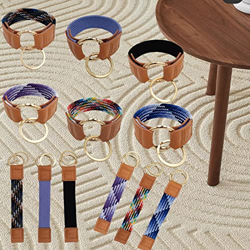 MIANQIONGFENG key chains women.key chain wallet women.key chains.Wristlet Lanyard.Stretchy Wrist Lanyard Key Chain Strap.Stretchy Keychain Holder,ID Badge Wallet Holder