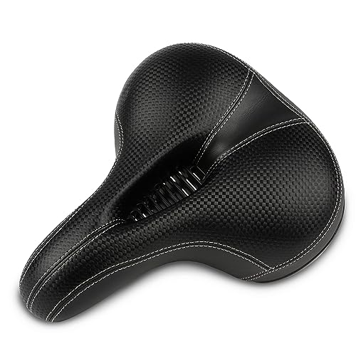 Most Comfortable Bike seat from Life's Best Brand - Kids Love it - Pain Free Universal Saddle - Great Exercise Bike seat - Mountain Bike - Cruiser - Any Age