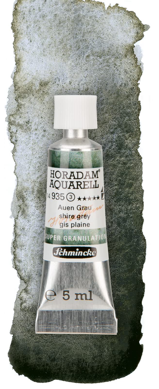 Schmincke - HORADAMĀ® AQUARELL, Super- Granulation Set Shire 5 x 5 ml tubes, 74 860 097, cardboard set, very strong granulating colors, finest, supergranulating watercolors