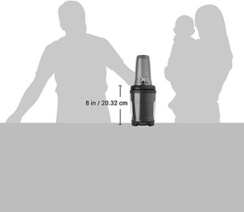 Promixx MiiXR X7 Personal Blender for Shakes and Smoothies - 8 Piece Set - with Performance Nutrition Protein Mixer X-Blade and Shaker Bottle Agitator, Smoothie Blender/Maker, Highly Efficient 700W