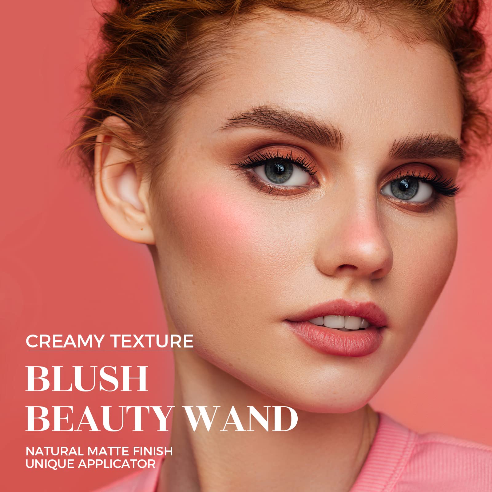 Reddhoon Contour Beauty Wand, Liquid Face Contouring & Highlighter & Blusher Stick with Cushion Applicator, Smooth Natural Matte Finish, Lightweight Blendable Super Silky Cream (3Pcs (01#Contour+02#Blush+04#Highlighter))