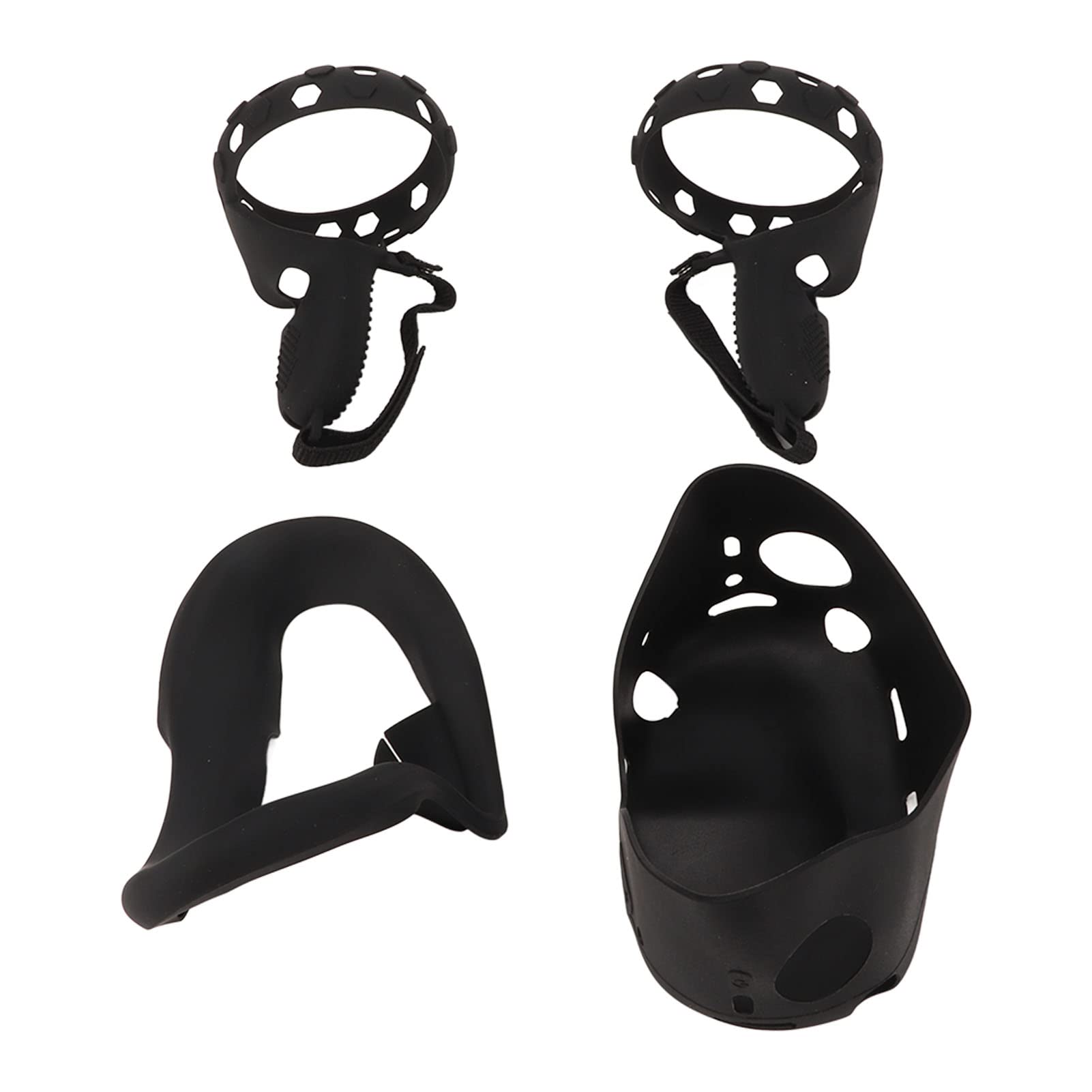 VR Accessories Scratch Resistant Precise Hole Placement VR Shell Cover Set Antislip Silicone Face Cover for VR