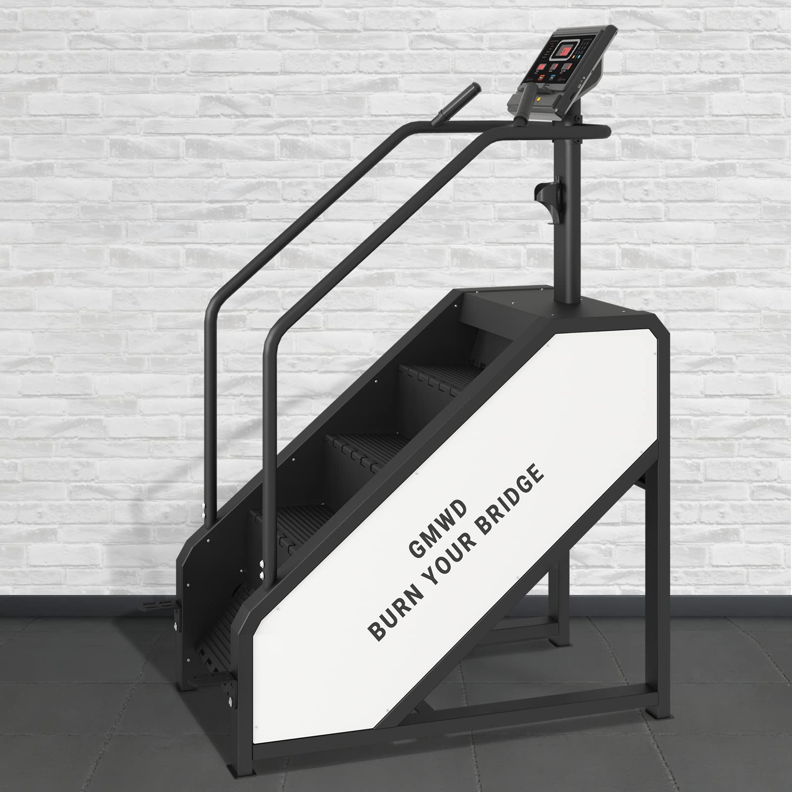 Stairmaster, GMWD Stair Stepper with LED Screen, Stepmill Exercise Machine with 12 Workout Programs, 441LBS, 24-164 Steps/Minute, White
