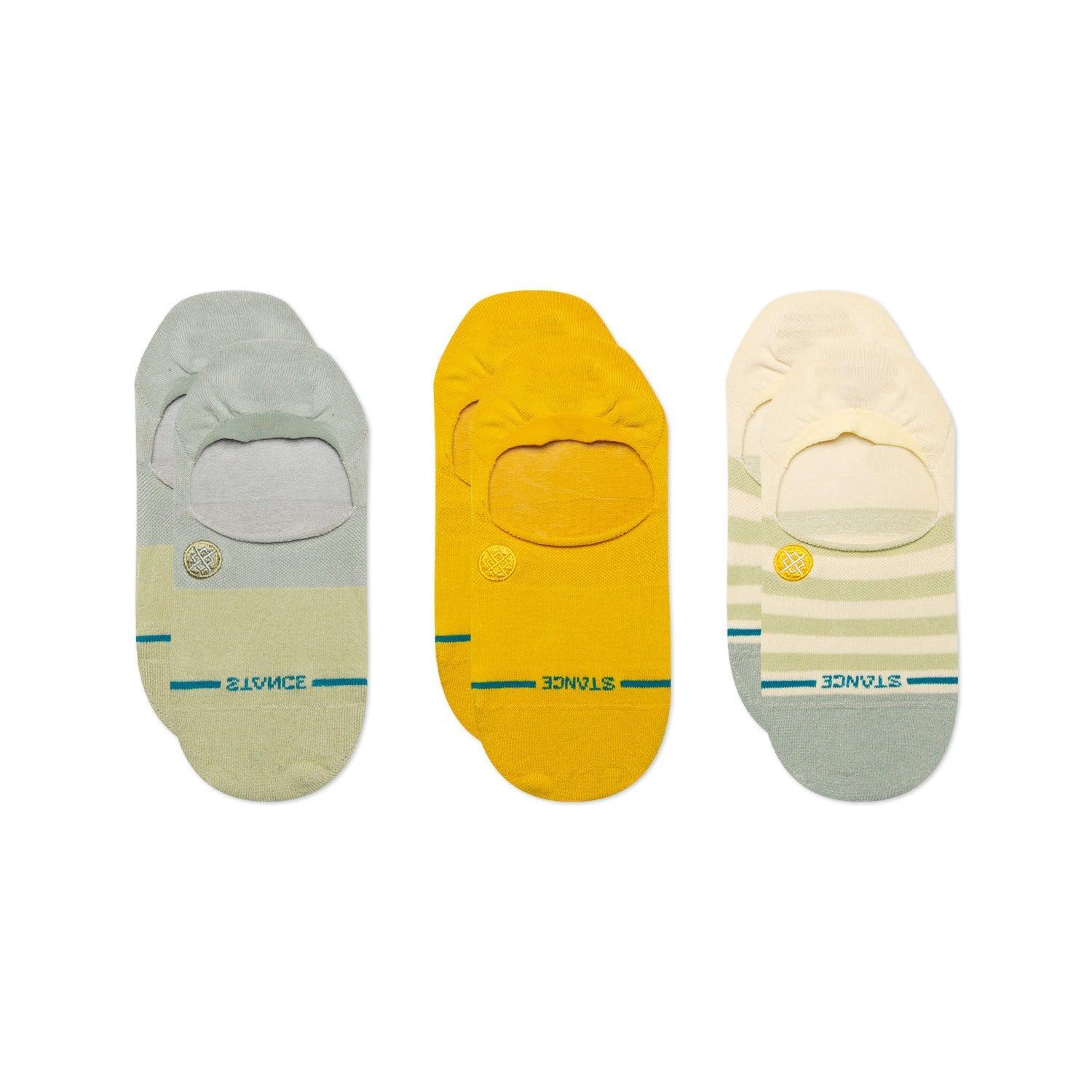 Stance Absolute No Show 3-Pack Red MD (Women's Shoe 8-10.5)