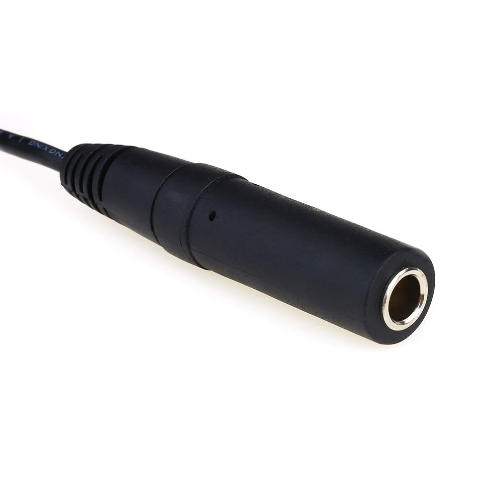 NANYI 1/4" (6.35mm) Female TRS to DIN 5 PIN MIDI Cable Adapter for Speaker, Amplifier Mixer to MIDI Keyboard Synthesizer and Guitar Connection 1FT / 30 CM