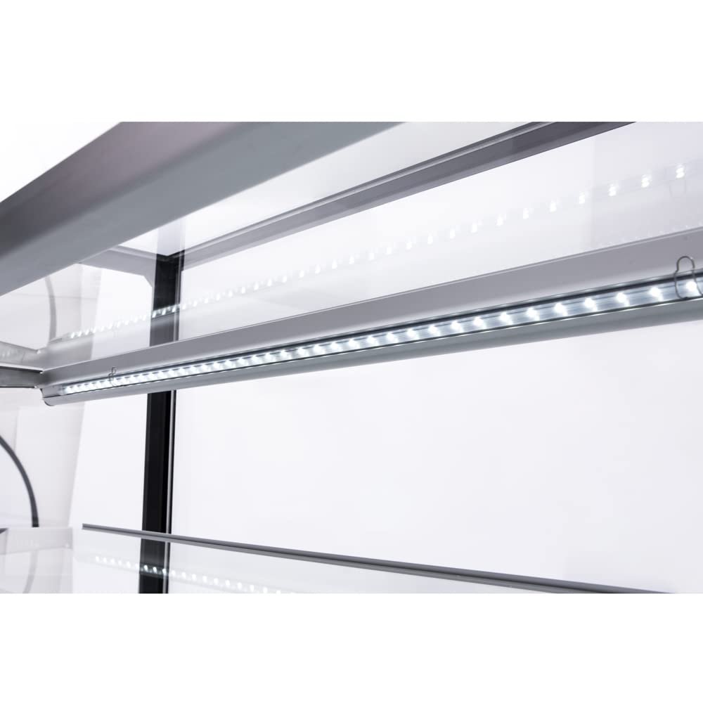 WESTLAKE 36 "W Commercial Refrigerated Bakery Display Case Curved Glass Stainless Steel Refrigerated Bakery Display Case with LED Lighting