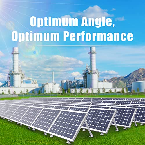 woefste Adjustable Solar Panel Mounting Brackets Stand Aluminum Alloy Tilt Mount Bracket Systems for Roof/Boat/Flat Surface Support 50W 70W 100W 150W 200W 300W 400W Panels, 1 Set