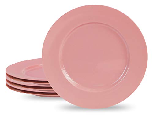 Reston Lloyd Salad Plate, Pink Calypso Basics Melamine, Set of 6