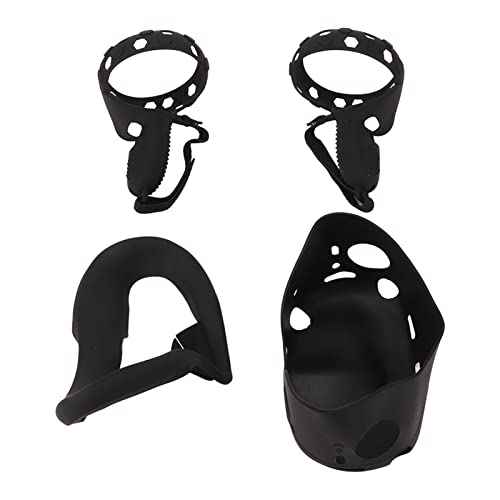 VR Shell Cover Set, Silicone Grip Cover Scratch Shatter Resistant VR Accessories for VR