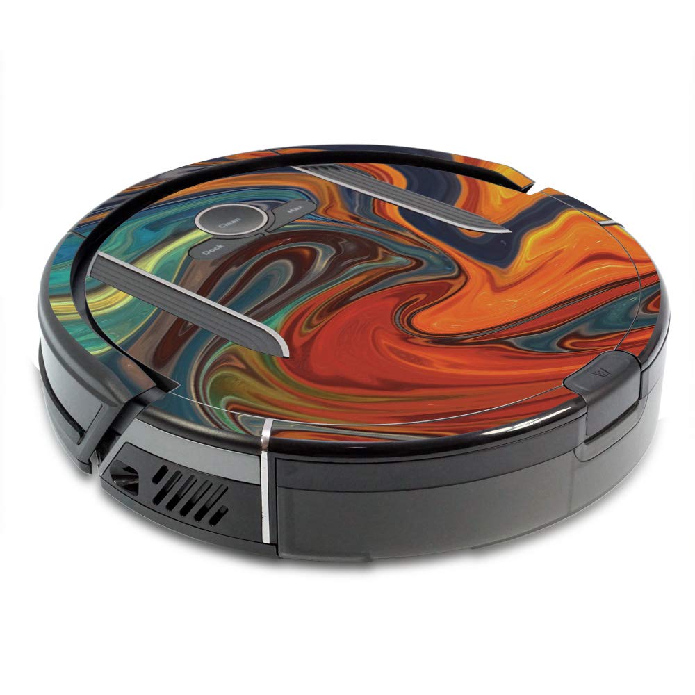 MightySkins Skin Compatible with Shark Ion Robot R85 Vacuum Minimal Cover - Lava Water | Protective, Durable, and Unique Vinyl wrap Cover | Easy to Apply, Remove, and Change Styles | Made in The USA