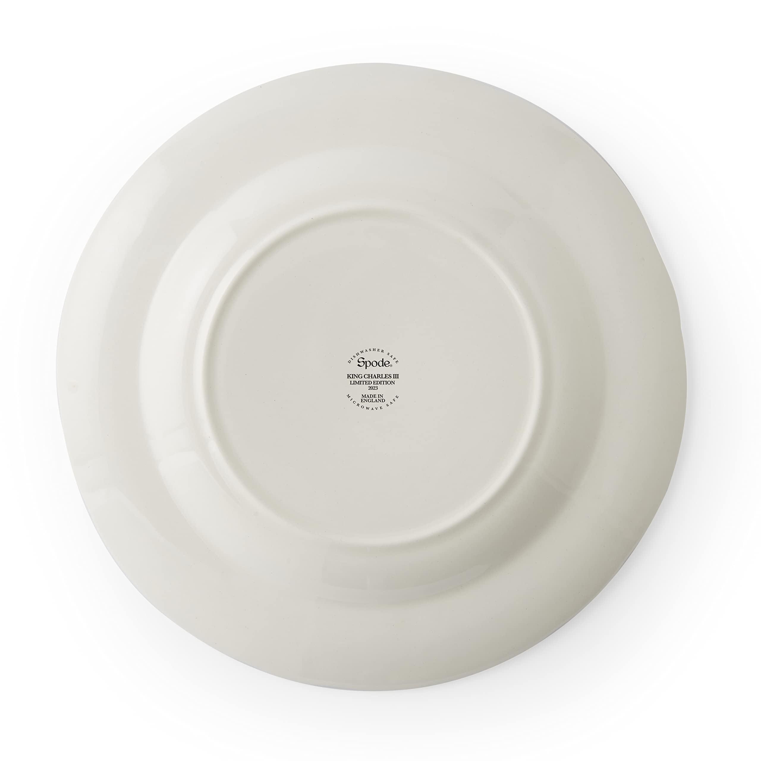 Spode King Charles III Coronation Commemorative Plate Commemorative Memorabilia, Souvenirs, or Gift | Home Decoration | Dishwasher and Microwave Safe | Made in England