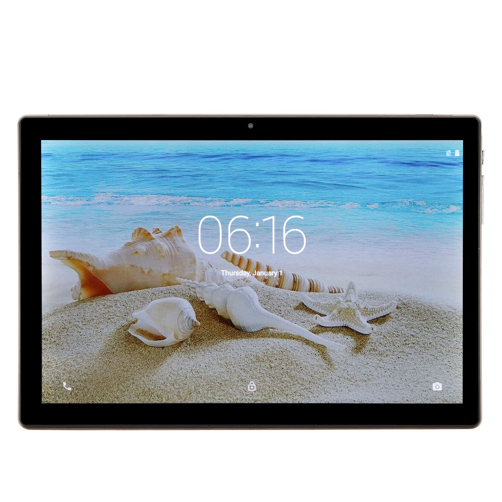 Zunate 10 Inch IPS HD Display Android 10 Tablet, Octa Core CPU Gaming Tablet with 4GB RAM 64GB ROM, Dual SIM Cards Slots, 8000mAh, Dual Camera, Video Call WiFi Tablet for Home Office(Gold)