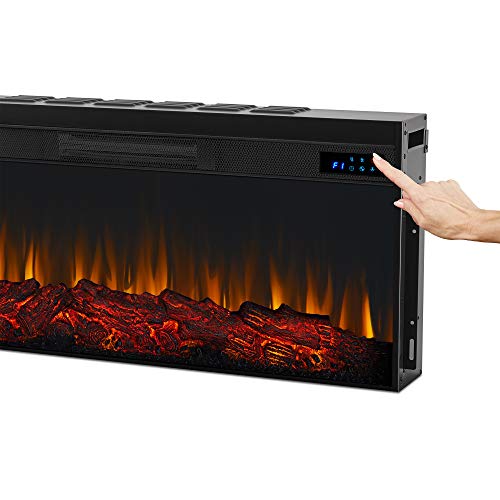 Real Flame White Alcott Landscape Electric Fireplace
