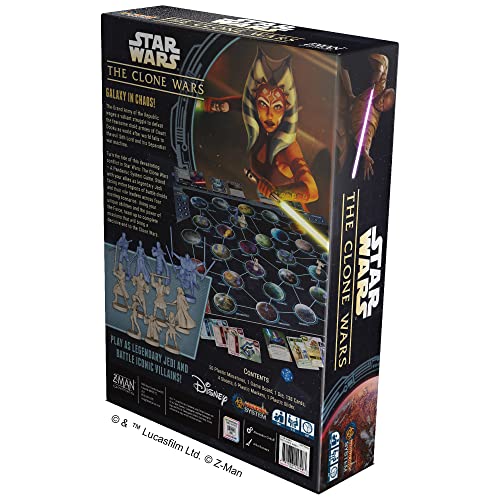 Star Wars The Clone Wars Board Game | A Pandemic System | Tactical Strategy Game for Adults and Teens | Ages 14+ | 1-5 Players | Average Playtime 60 Minutes | Made by Z-Man Games