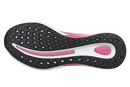 MBT Women's Huracan-3000 Rocker Bottom Running Shoe, Grey/Pink - 6 M US