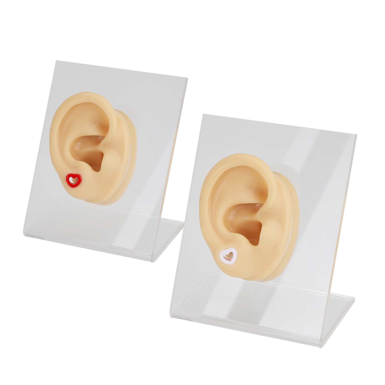 Stuppendux 4Pairs Acrylic Heart Shape Gauges For Ears Ear Tunnels Plugs Flesh Stretchers Expander 00g 10MM