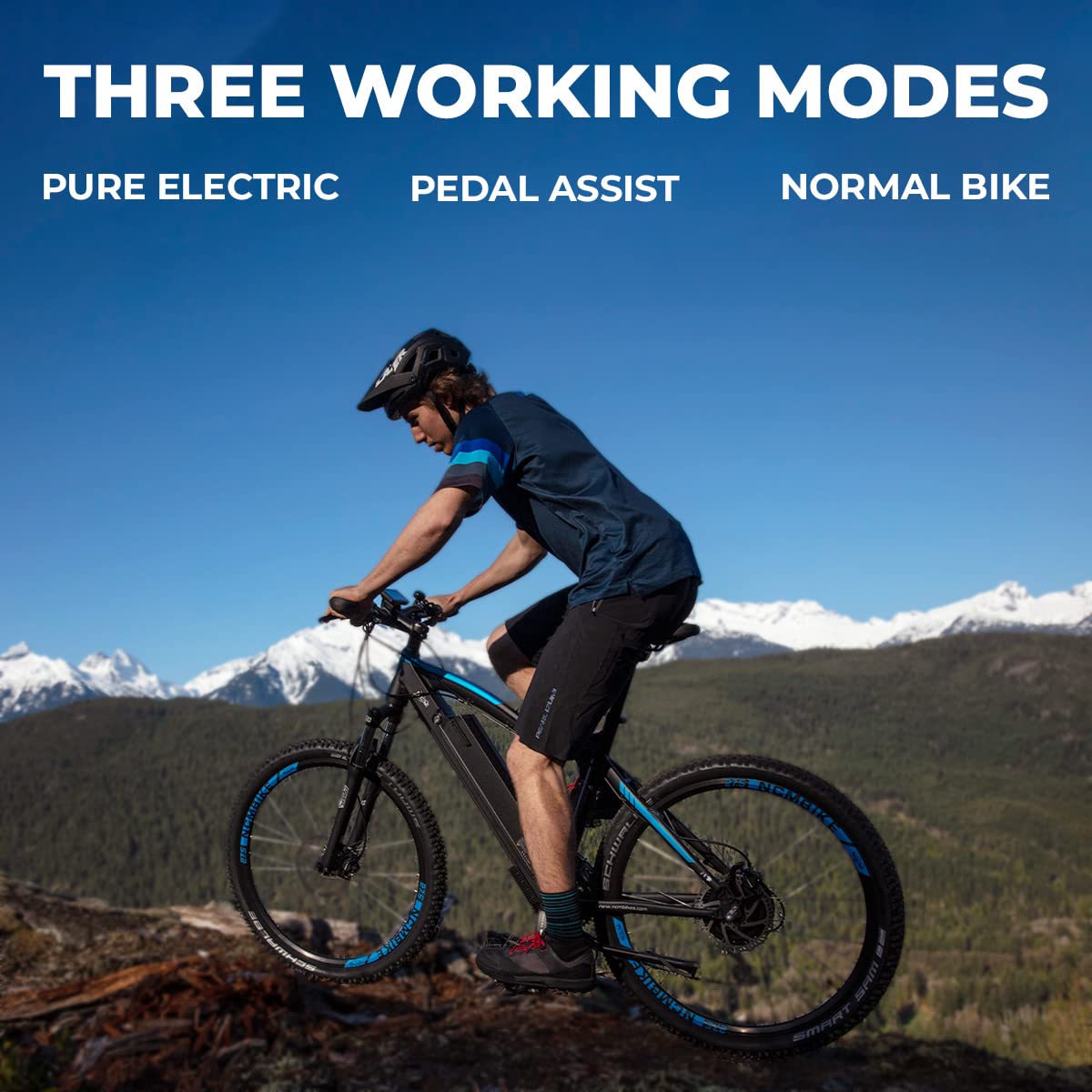 NCM Moscow Plus Electric Mountain Bike 768 Wh 48V/16AH Matte Black 29"