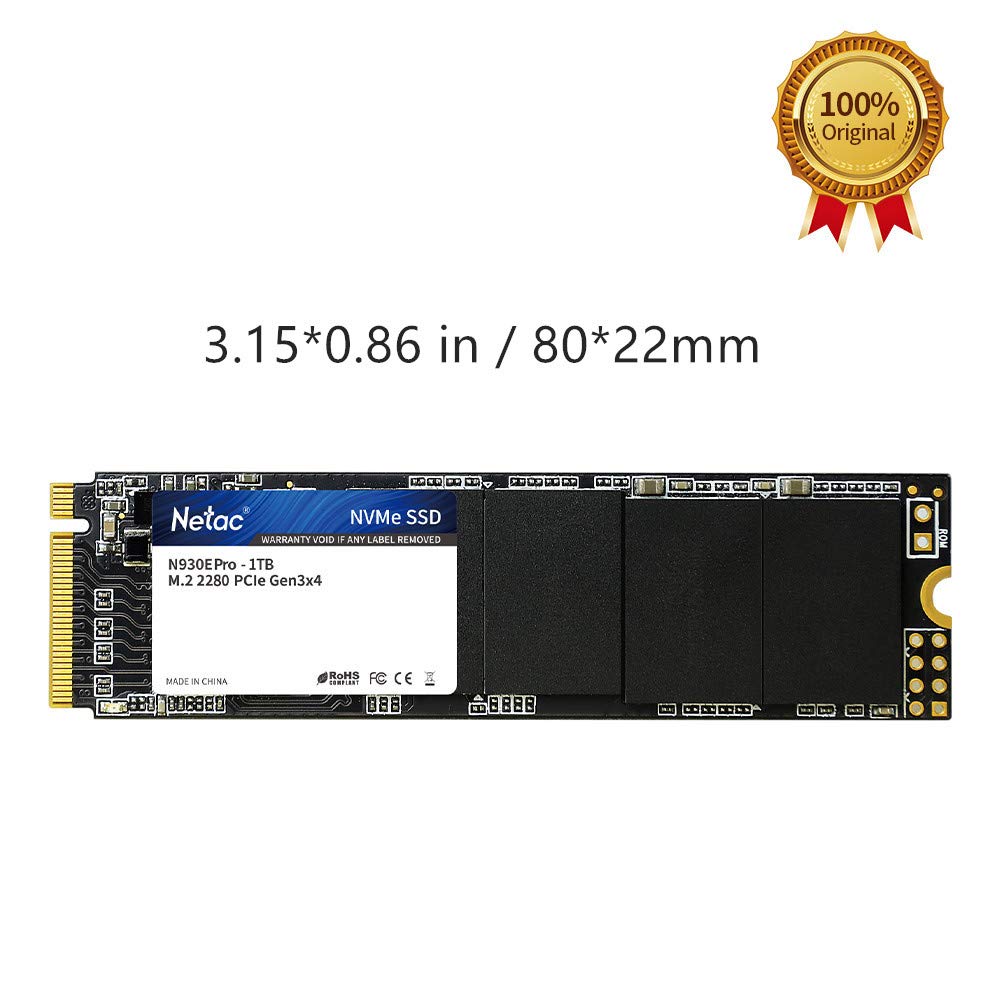 Netac SSD Internal Drive, 500GB Internal Solid State Drive, NVMe M.2 2280 PCIe Gen 3x4, M.2 SSD Read up to 1700MB/s, 3D NAND Internal SSD