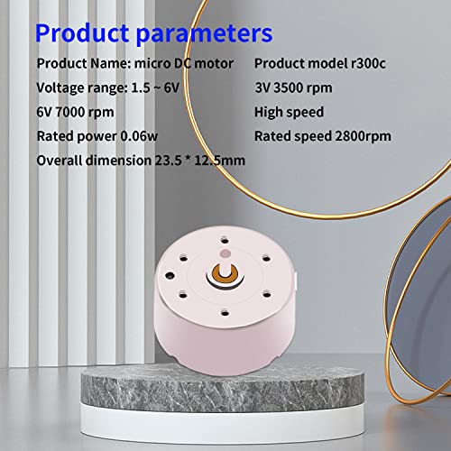 V TELESKY 10Pcs 1.5V 3V 6V 7000rpm Small Micro DC Generator Mini Electric Motor with Wire for DIY Toys Wind Turbine Generator