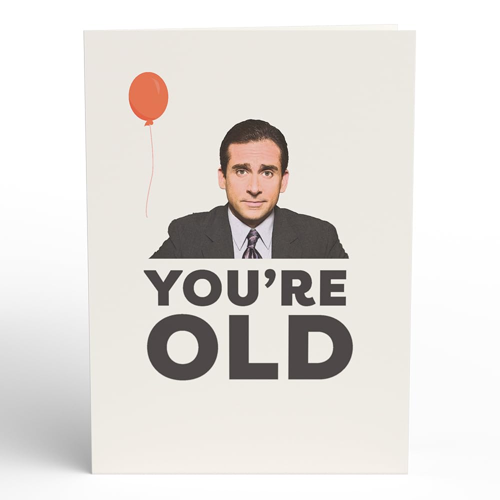 Lovepop The Office You're Old Birthday Pop-Up Card, 5 X 7, Funny Birthday Card for Husband