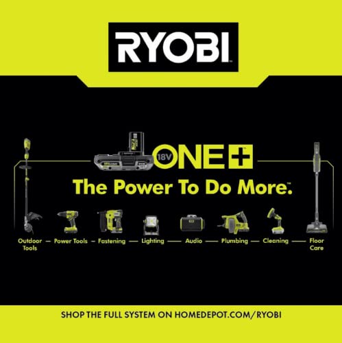 RYOBI P106k ONE+ 18V 2.0 Ah Compact Lithium-Ion Battery 6-Pack with 18V Charger