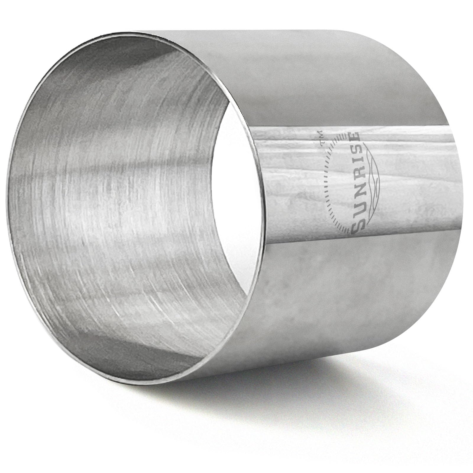 Sunrise Kitchen Supply (Pack of 4) Plating Forms Stainless Steel Ring Mold Sets 3" X 2.75" (3" x 2.75")