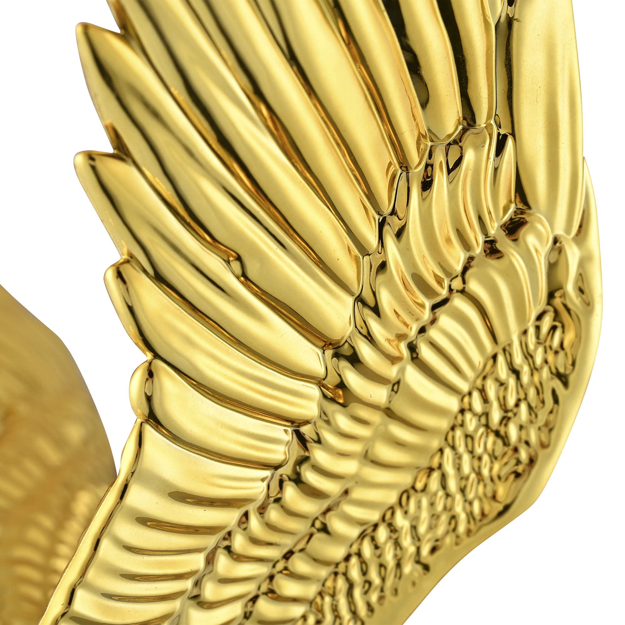 Yescom Flagpole 14" Eagle Topper Gold Finial Ornament for 20/25/30Ft Telescopic Pole Yard Outdoor