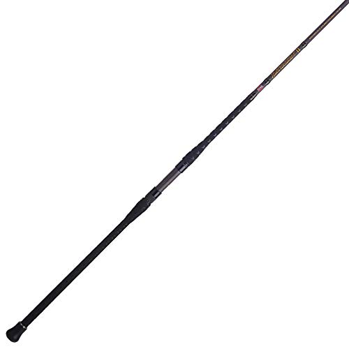 PENN Battalion II 10’ Surf Spinning Rod; 1-Piece Fishing Rod, 15-30lb Line Rating, Medium Heavy Rod Power, Moderate Fast Action, 1-5 oz. Lure Rating, Black/Gold