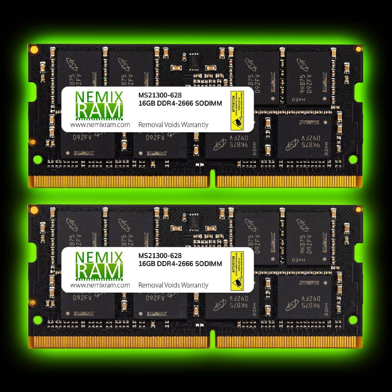 NEMIX RAM 32GB (2X16GB) DDR4 2666MHZ PC4-21300 SODIMM KIT Laptop Memory