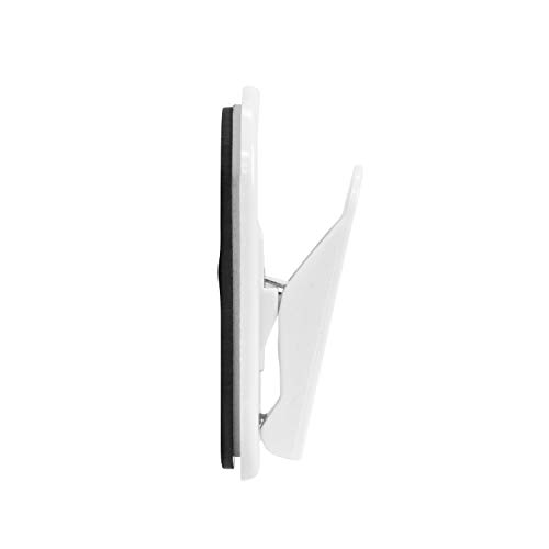 Spectrum Diversified Fridge Chip, Bag Refrigerator, Set of 2 Heavy Duty Magnets With Clip for Photos & Cards, No Size, White