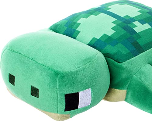 Mattel Minecraft Plush Turtle 12-inch Stuffed Animal Figure, Inspired by Video Game Character, Collectible Toy