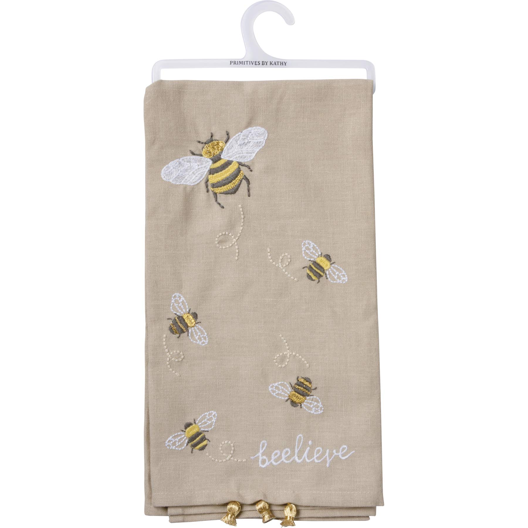 Primitives by Kathy Beelieve Bee Themed Decorative Kitchen Towel
