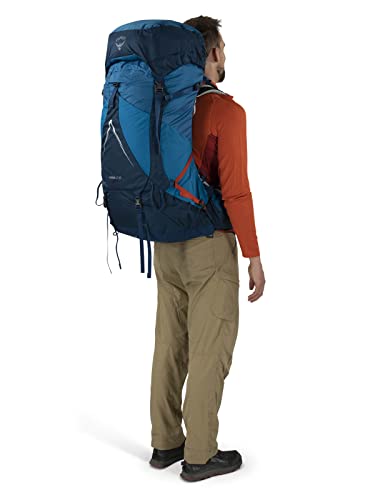 Osprey Atmos AG LT 65L Men's Backpacking Backpack, Scenic Valley/Green Peppercorn, Small/Medium