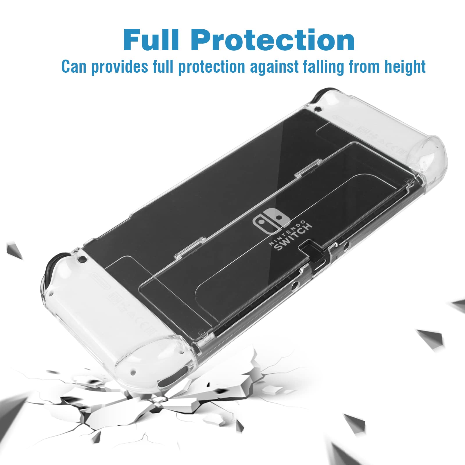 TIKOdirect Clear case for Nintendo Switch OLED,Clear