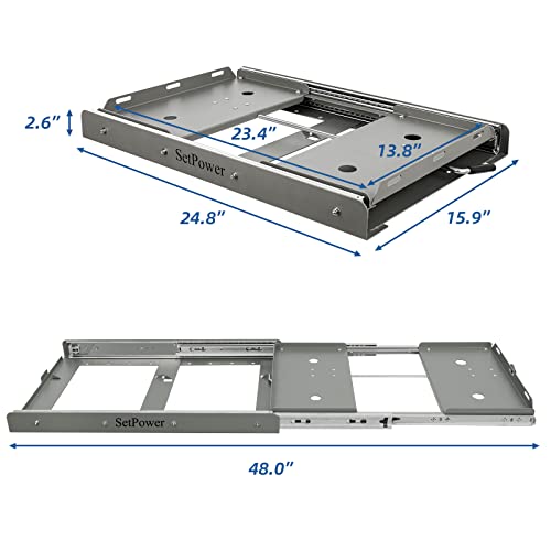 Setpower Slide Mount for AJ Series Portable Refrigerator Freezer, Designed AJ30, AJ40, AJ50