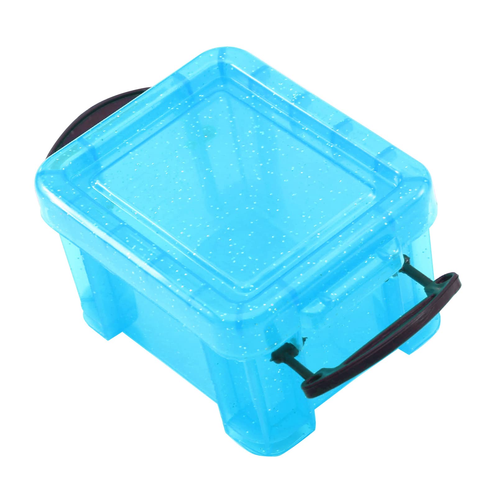 Sevenfly Family Plastic Storage Bin with Lid Medicine Box Lockable Container for Toy Desktop Jewelry Accessory Drawer Or Kitchen,blue