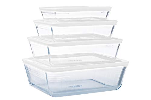 Pyrex Rectangular Dish with Plastic Lid, 2.6L
