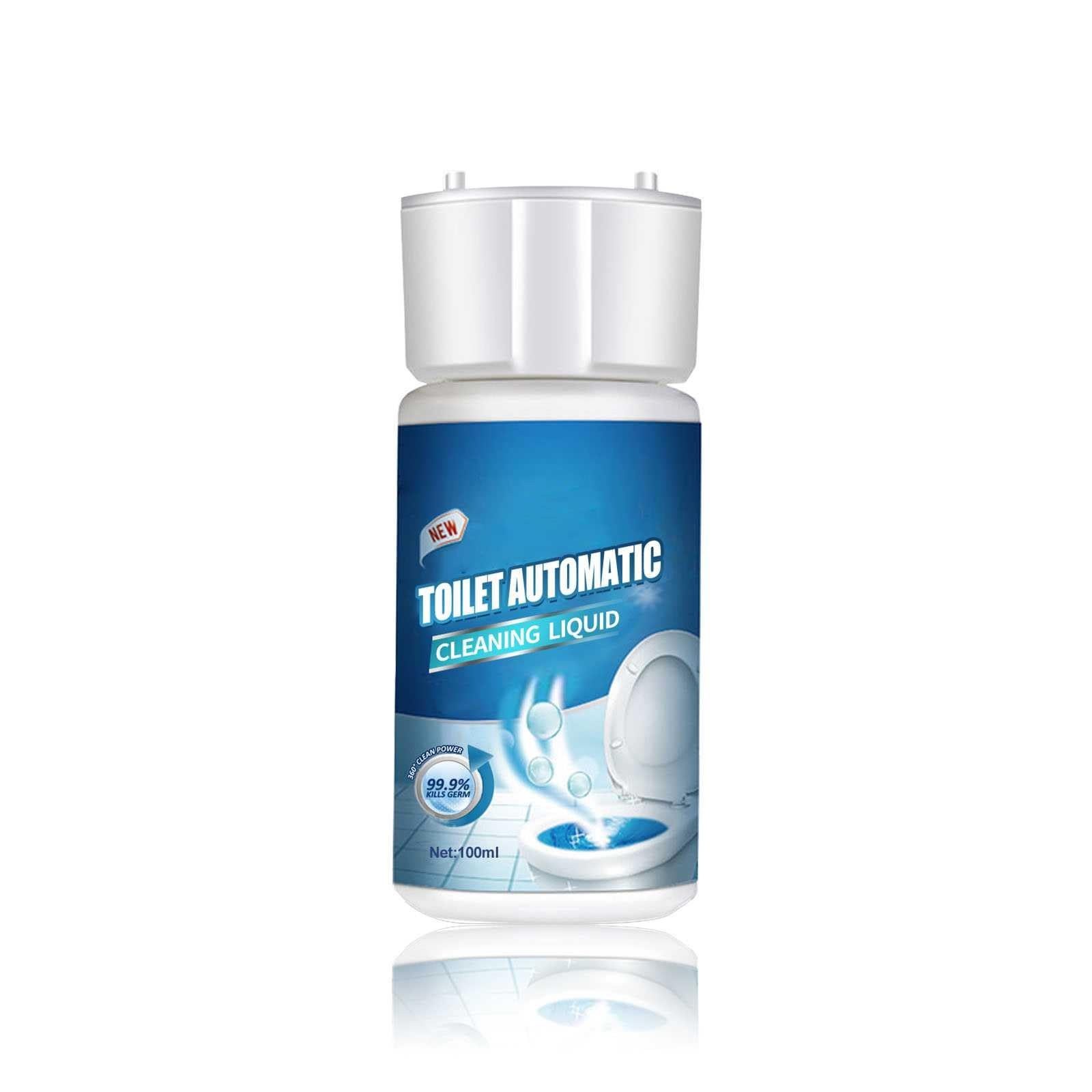 Koranor Toilet Cleaning Solution Toilet Toilet Descaling And Cleaning Stains And Odor Removal Cleaning Solution 100ml Fabric Pilling (Sky Blue, One Size)