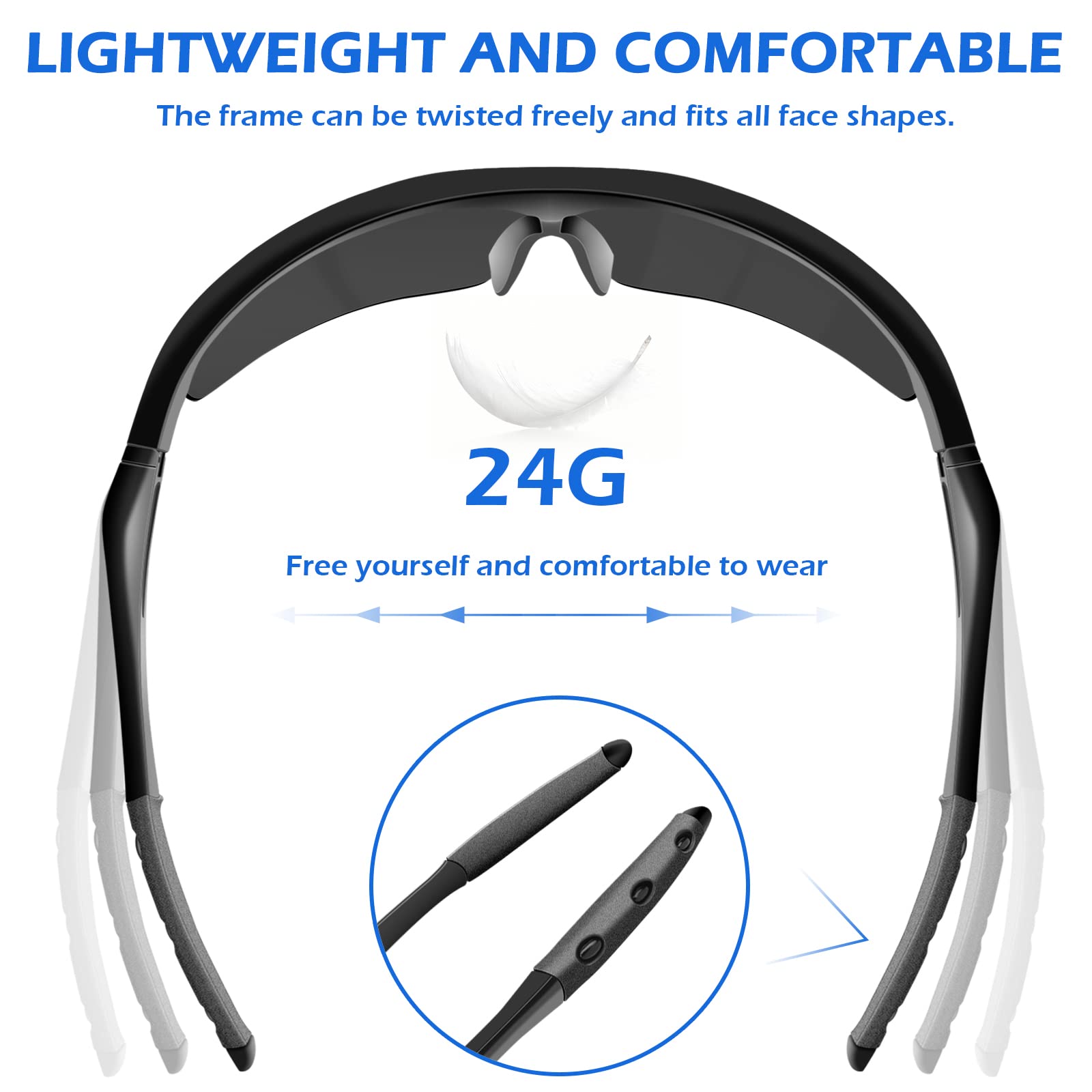 OXG 12 Pack Anti Fog Tinted Safety Glasses for Men, ANSI Z87.1 Safety Goggles Impact Scratch Resistant Eye Protection for Shooting, Work, Construction