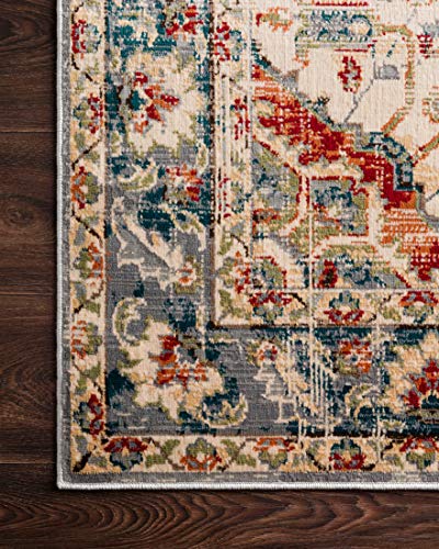 Loloi II Isadora Collection ISA-02 Oatmeal/Multi, Transitional 8'-11" x 12' Area Rug