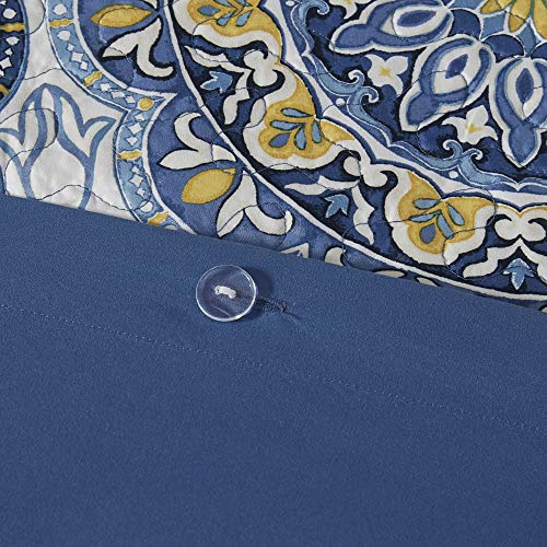 Madison Park Tangiers 6 Piece 2-in-1 Duvet Set, Blue, Cal, King/California King